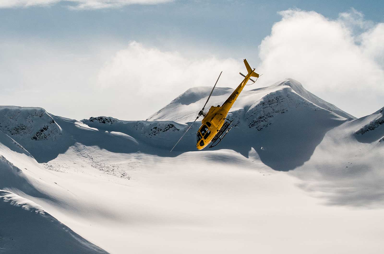Heli Skiing Jump